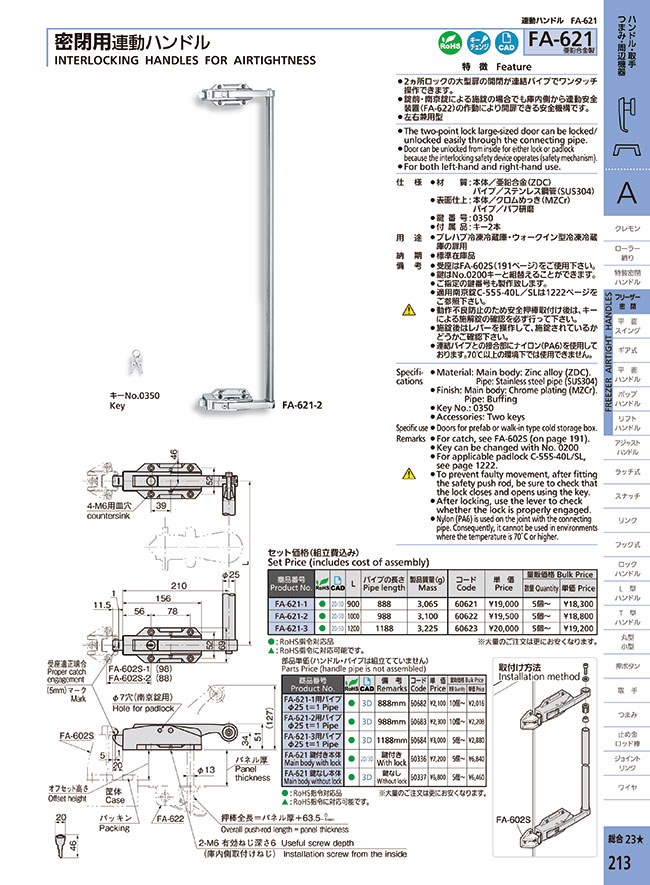 Safety Handle For Sealing, FA-772 Takigen MISUMI, 60% OFF